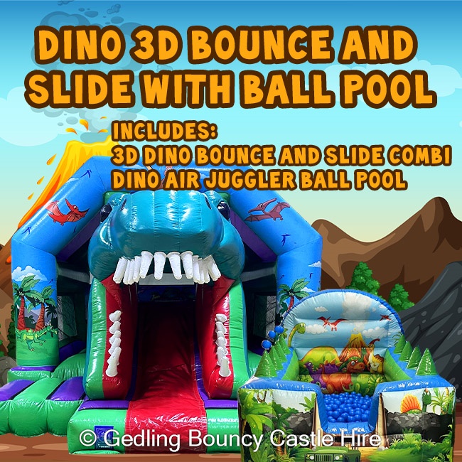 Dino Bouncy Castle & Ball Pool Soft Play Package