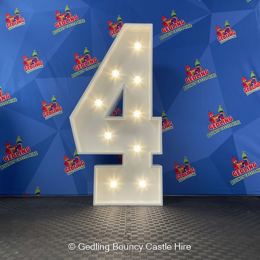 LED Light Up Numbers & Letters Hire Nottingham & The East Midlands