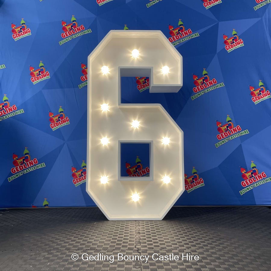LED Light Up Numbers & Letters Hire Nottingham & The East Midlands