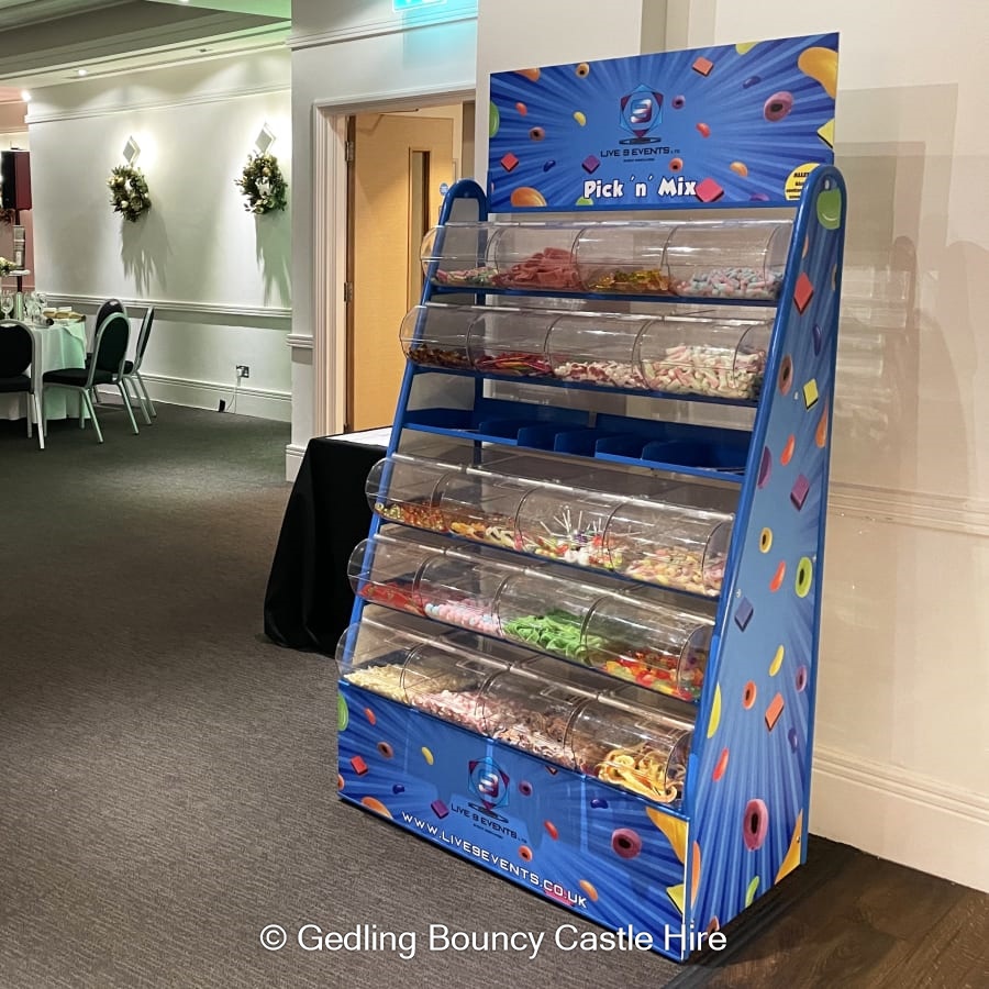 Pick n Mix Stand Hire Nottingham - Gedling Bouncy Castle Hire