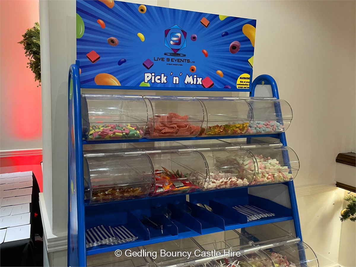 Pick n Mix Stand Hire Nottingham - Gedling Bouncy Castle Hire