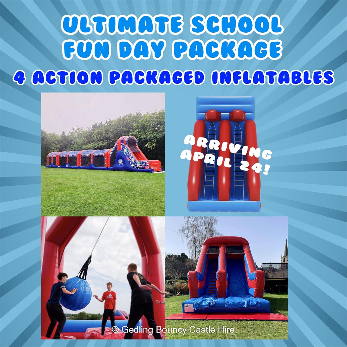 School Entertainment & Inflatable Hire across The East Midlands