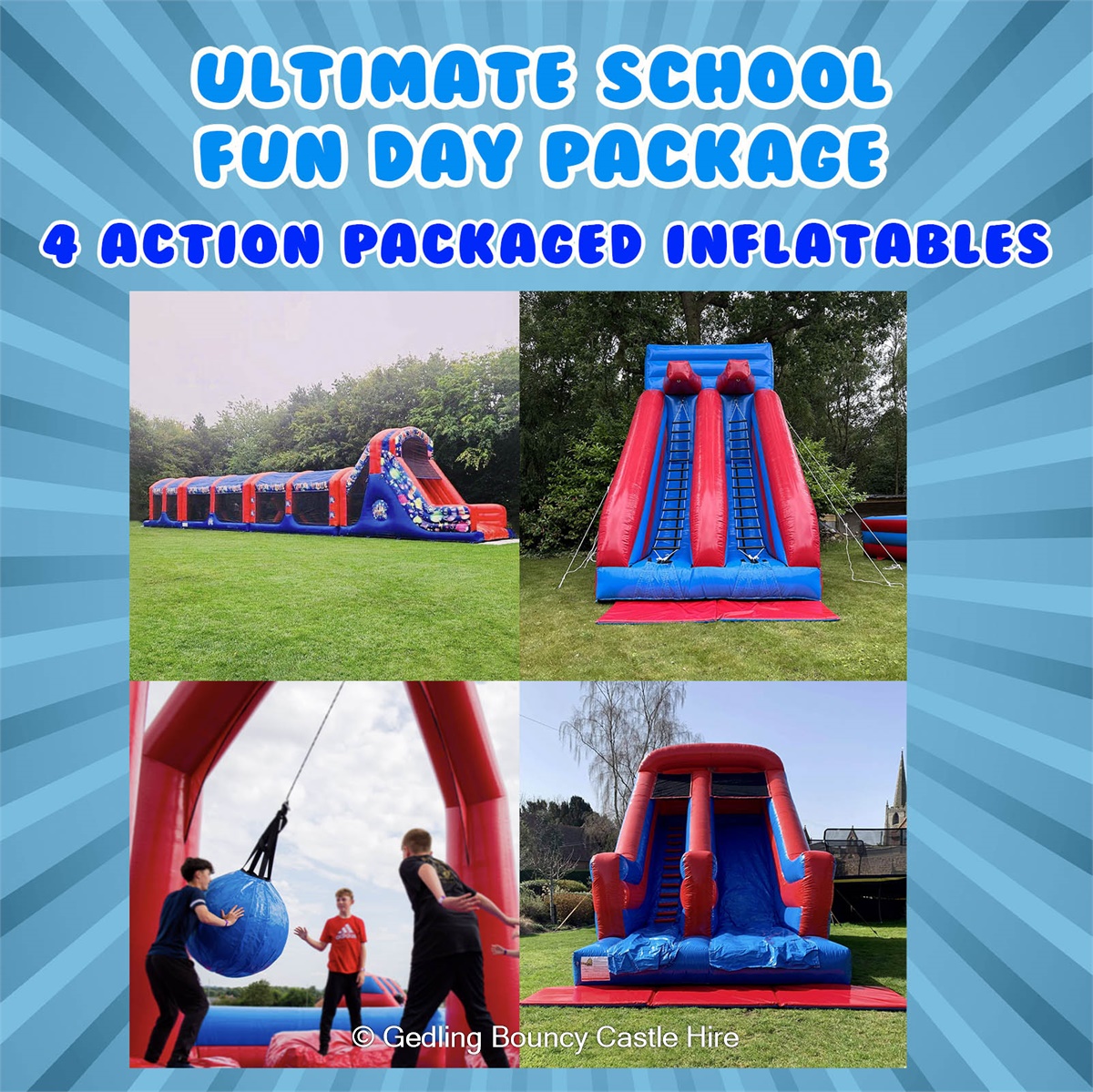 School Entertainment & Inflatable Hire across The East Midlands